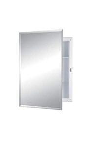 jensen 868m22xwhzx s-cube single-door recessed mount medicine cabinet