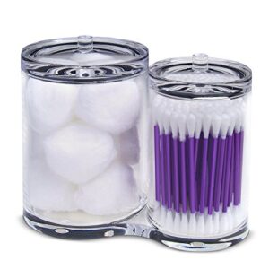 epica clear cotton ball and swab organizer