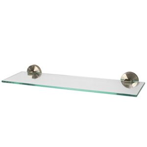 speakman sa-1209-bn bathroom nickel neo collection glass shelf, brushed