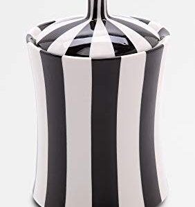 Jonathan Adler Glitter Canister, Black/White, One Size