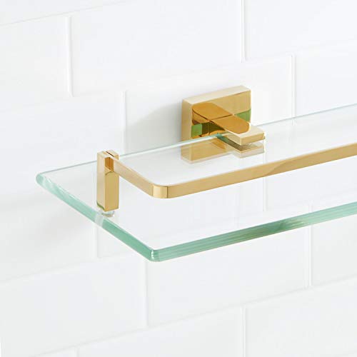 Signature Hardware 295797 Albury 19-5/8" Glass Bathroom Shelf