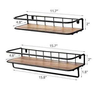 QEEIG Bathroom Floating Shelves Bundle (Contains 2 Items)