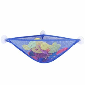 chil bath toy organizer with 3 strong suction cups mounted bath/shower caddy storage solution bath toy storage net & bathroom corner shower caddy bag bathroom storage bag