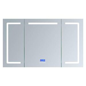 lexora home lesina 60" x 36" led medicine cabinet with defogger