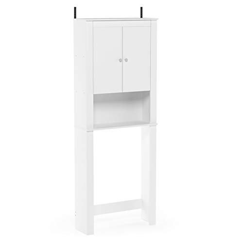 Furinno Indo Double Door Bath Cabinet, White