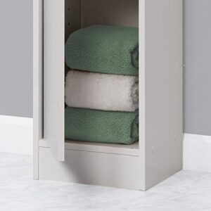 Zenna Home Linen Tower, 5-Tier, Bathroom Storage, White Spacesaver