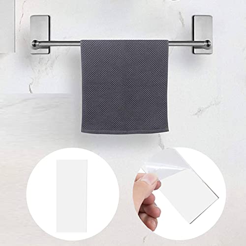 YeeBeny Self-Adhesive Strips, Replacement Adhesive Strips Compatible Self-Adhesive Towel bar, Bathroom Towel Rack, 3.35 x 1.57 inches (Pack of 4)