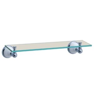 Gatco 5287 Franciscan Glass Shelf, Chrome