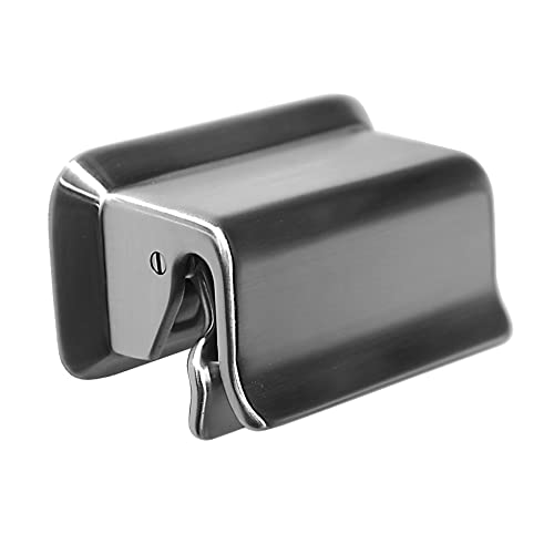 TrueGem Wall Mounted Hand Towel Holder with Baseplate. Compact Clip/clamp. Smaller Than bar, Ring, Rack for Bathroom