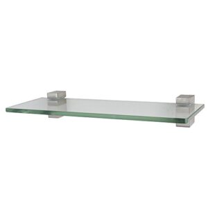 xvl 14 inches bathroom glass shelf brushed