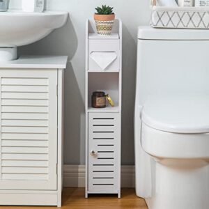 AOJEZOR Bathroom Storage Cabinet,with Toilet Paper Basket Set of 2 Great for Bathroom Storage,Narrow Bathroom Cabinet Waterproof Great for Small Spaces,Toilet Tank Basket Fit for Toilet Paper Storage