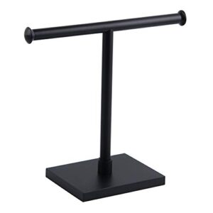 gerzwy sus 304 stainless steel hand towel holder standing tree rack for bathroom vanities countertop, matte black