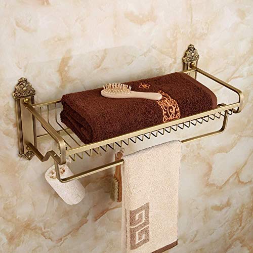 OMOONS Towel Rack Antique Towel Rack Brass Towel Rack Bathroom Towel Rack