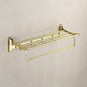 OMOONS Towel Rack European Bathroom Towel Holder Folding Hook Activity Towel Rack Bathroom Accessory