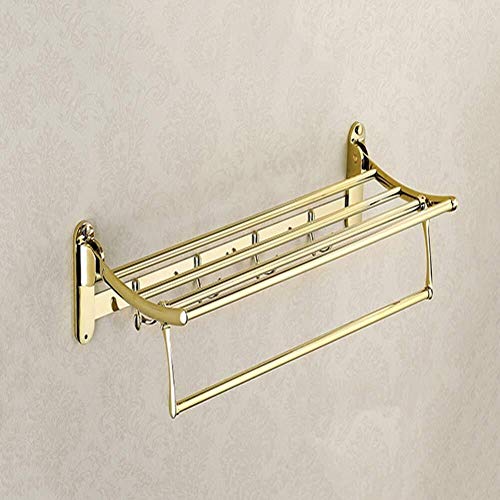 OMOONS Towel Rack European Bathroom Towel Holder Folding Hook Activity Towel Rack Bathroom Accessory