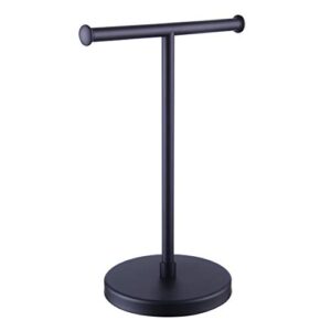 gerzwy sus 304 stainless steel hand towel holder standing tree rack for bathroom vanities countertop, matte black