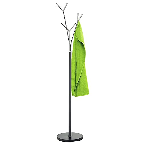 kela Free Standing Towel Rack Stand - Tree Style Organizer for Bath and Hand Towels - Study by Weight - Elegant by Design - Chrome and Black