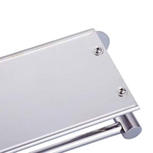 XJJZS Shelf- Stainless Steel Wall Mount ShelfGood for Restaurant, Bar, Home, Kitchen, Laundry, Garage and Utility Room (Size : 51CM)