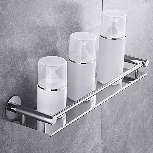 XJJZS Shelf- Stainless Steel Wall Mount ShelfGood for Restaurant, Bar, Home, Kitchen, Laundry, Garage and Utility Room (Size : 51CM)