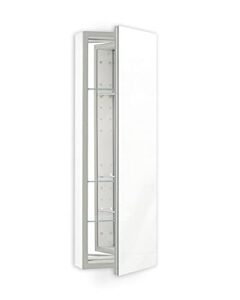 robern plm2040g polished edge, classic gray interior ̶ non-handed pl series 20" x 40" flat top cabinet