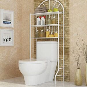 Shelf Over The Toilet, 3-Tier Bathroom Organizer Shelf Over Toilet, Free Standing Over The Toilet Storage Rack for Small Bathroom