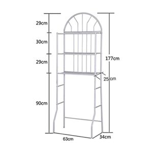 Shelf Over The Toilet, 3-Tier Bathroom Organizer Shelf Over Toilet, Free Standing Over The Toilet Storage Rack for Small Bathroom