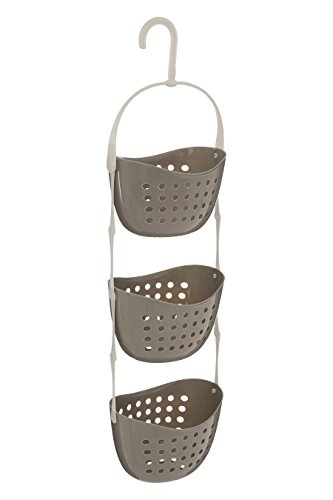 Premier Housewares Caddy 3 Tier Shower, H83 x W23 x D17cm, Grey