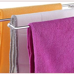 Z Fingertip Guest Towel Holder Free-Standing Bathroom Vanities Countertops, Foldable Stainless Steel Towel Rack to Store and Dry Small Towels