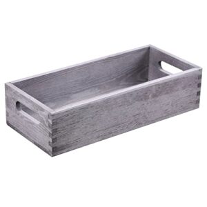 wood decorative tray, lovstorage bathroom toilet tank tray jewelry tray storage organizer makeup tray countertop organizer pine wood grey