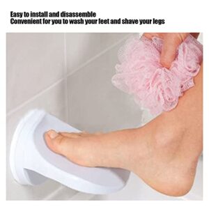 Professional Shower Foot Rest, Shower Foot Rest for Shaving Legs,Elderly Bathroom Foot Pedal Step with Suction Cup,Specifically for Bathroom Showers