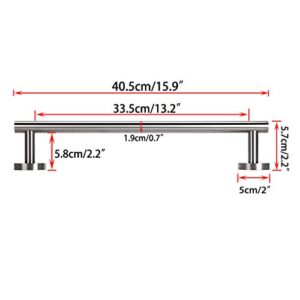 Sumnacon 16 Inch Towel Bar Towel Rod with Screws，Solid Wall-Mounted Stainless Steel Towel Rack Hanger Holder Organizer for Bathroom Kitchen, Silver