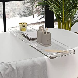 durable clear acrylic towel tray,lucite bathtub caddy-82cm or 32.3inch long