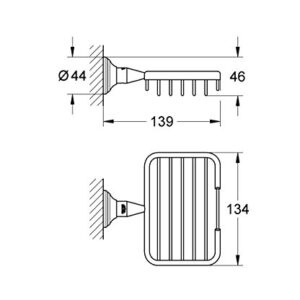 Grohe 40659EN1 Essentials Authentic Filing Basket Infinity Finish, Brushed Nickel InfinityFinish