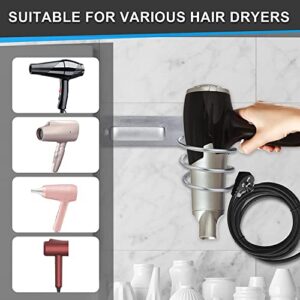 Hair Dryer Holder Wall Mounted Blow Dryer Holder Curling Iron Holder Bathroom Hair Tool Organizer Hair Care & Styling Tool Organizer for Hair Dryer, Flat Irons, Curling Wands