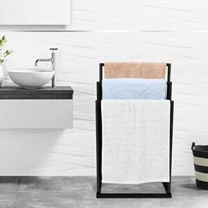 3 Tiers Stainless Steel Towel Rack 3 Bars Freestanding Towel Holder Drying Stand Towel Bar Storage Ladder Bathroom Accessories Organizer Bath Storage & Hand Towels, Washcloths, Next to Tub or Shower