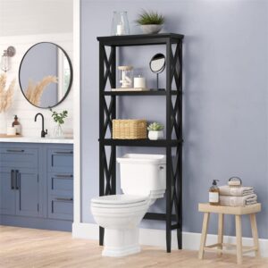 RiverRidge La Crosse Bathroom Storage Spacesaver, No Size, Black