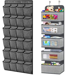 homyfort over the door hanging organizer storage with 5 big pockets