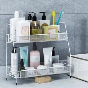 cosmetic shelf bathroom shelf bathroom countertop toilet washstand long storage double-layer storage rack (color : e, size : multi-layer)