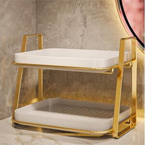 double-layer desktop dressing table rack shelf bathroom countertop sink vanity vanity cosmetic storage box