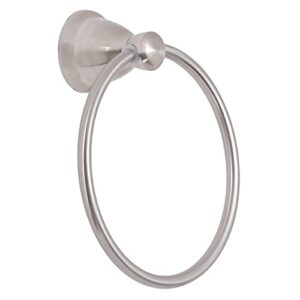 bennington east bay hand towel ring wall mounted bathroom hardware bath accessory, nickel