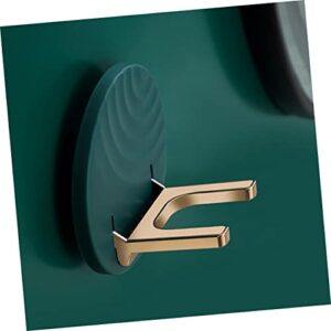 DOITOOL 2pcs Hair Dryer Holder Broom Holder Decorating Tools Wall Mounted Shelves for Storage Bathroom Wall Holder Wall Mount Broom Holder Hairdryer Holder Wall-Mounted Storage Rack Green