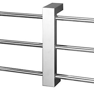 Gedy Bridge Polished Wall Mounted Towel Rack With Sliding Rails, Chrome, 16"