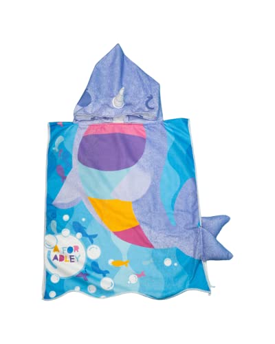 A For Adley Merch The Official Adley Ultimate Swimming Package with Three of Adleys Favorite Swimming Supplies The Adley Narwhal Towel, Adley Floaties and a Full Face Snorkie