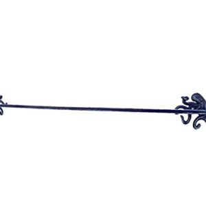 Rustic Dark Blue Cast Iron Octopus Bath Towel Holder 27ââ‚¬ - Sea Decoration ââ‚¬â€œ Bea