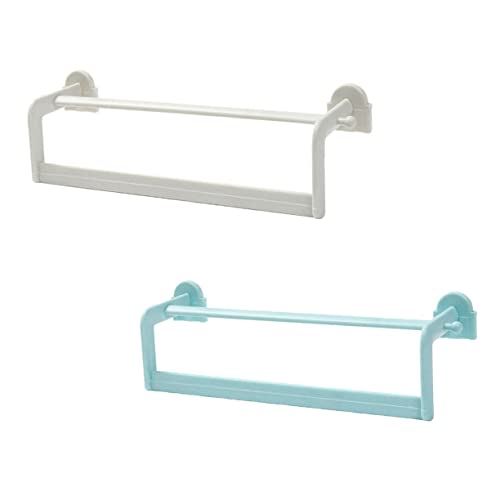 Veemoon Towel Rack Shelves for Storage Wall Mounted Washcloth Holder Hanger Stand 2pcs Towel Bar Rack Bathroom Towel Organizer Towel Shelf Wall Mounted Bathroom Towel Rod Double Bar Towel