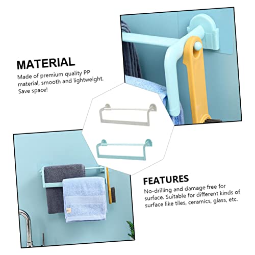 Veemoon Towel Rack Shelves for Storage Wall Mounted Washcloth Holder Hanger Stand 2pcs Towel Bar Rack Bathroom Towel Organizer Towel Shelf Wall Mounted Bathroom Towel Rod Double Bar Towel