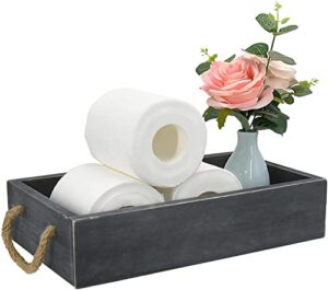 unistyle toilet tray toilet tank box wood tissue holder box toilet paper tank storage basket decorative storage box for countertop bathroom box for toilet basket for toilet paper black