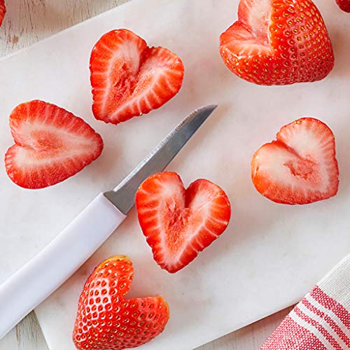 Strawberry Huller Stem Remover and Strawberry Slicer Set,Potatoes Pineapples Carrots Tomato Corer Slicer Cherry Pitter,Fruit Picker Stalks Tools,Stainless Steel Blade Kitchen Tools and Gadgets