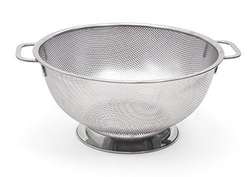 RSVP International International Endurance Stainless Steel Precision Pierced Colander, 5-Quart (Punch-5)