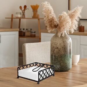 Blue Donuts Lattice Flat Napkin Holder